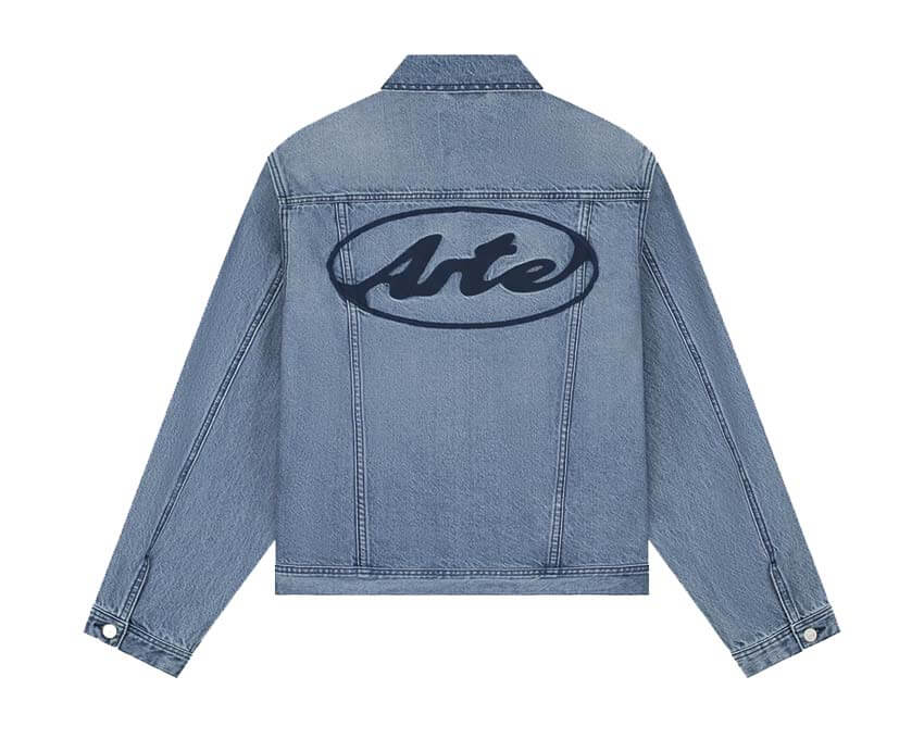 Arte Circle Logo Jeans Jacket "Denim Bleach" | Nouveauté | NOIRFONCE
