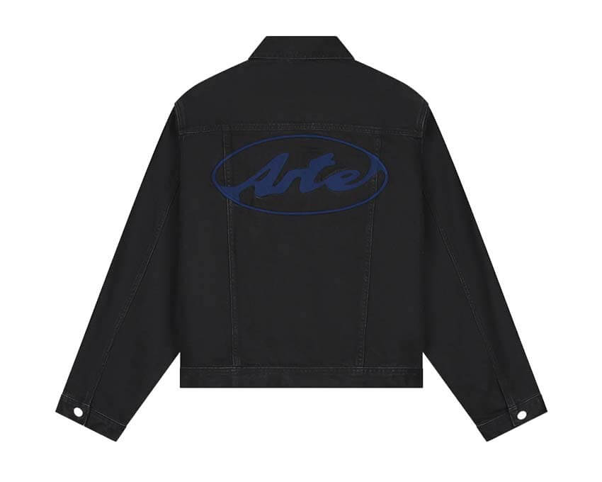 Arte Circle Logo Jeans Jacket "Black" | Nouveauté | NOIRFONCE