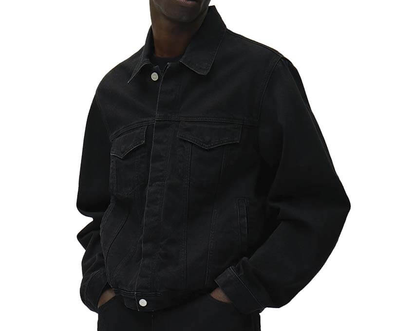 Arte Circle Logo Jeans Jacket "Black" | Nouveauté | NOIRFONCE